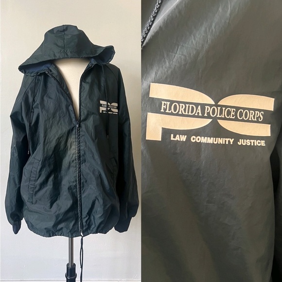 Vintage | Jackets & Coats | Vintage Florida Police Nylon Jacket 99s ...